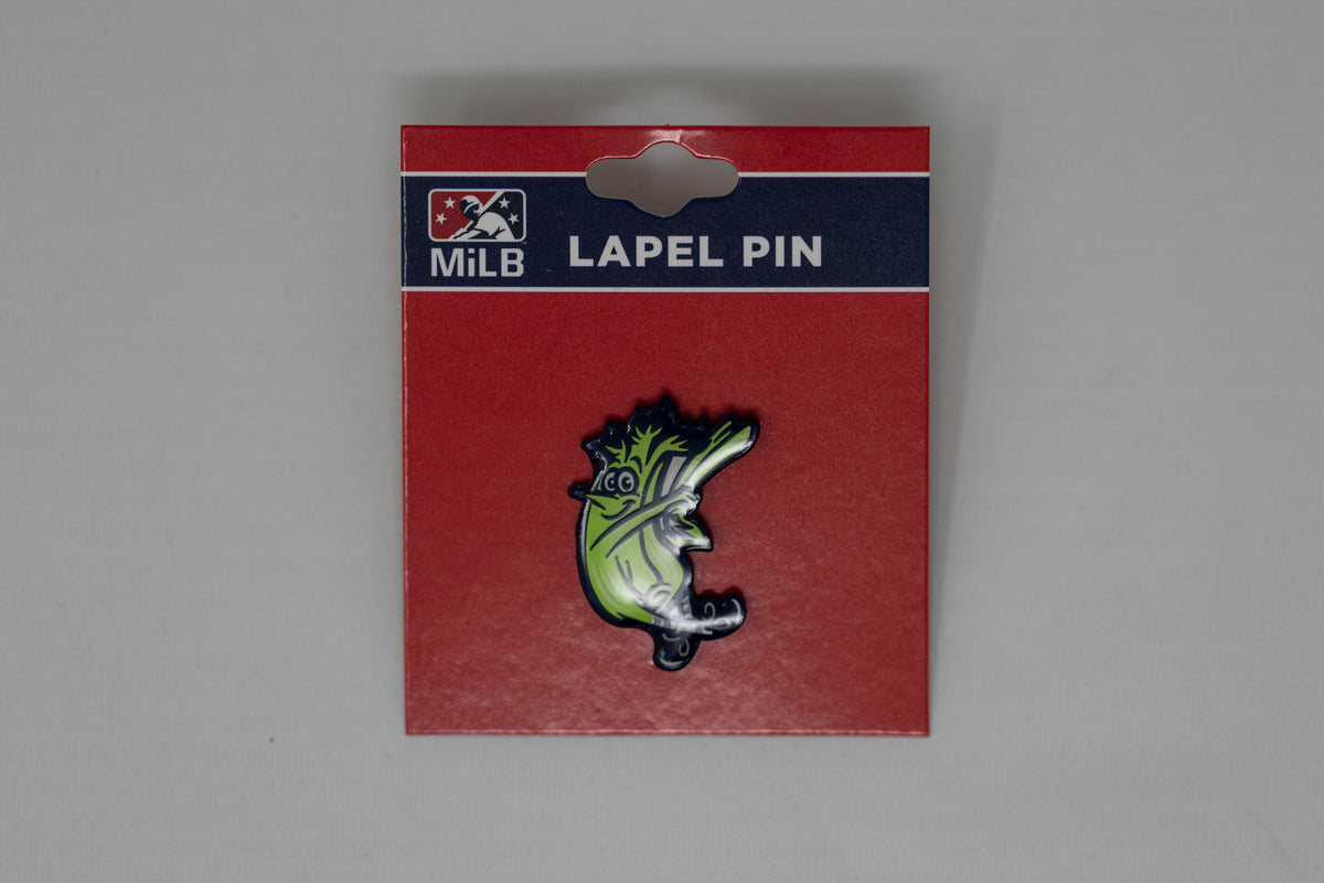 Mr. Celery Lapel Pin – Wilmington Blue Rocks